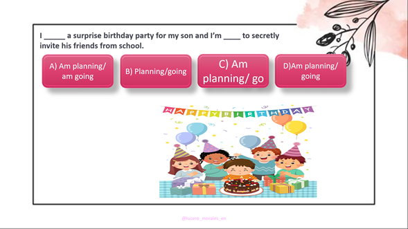 Present tenses: Present continuous | profe.social